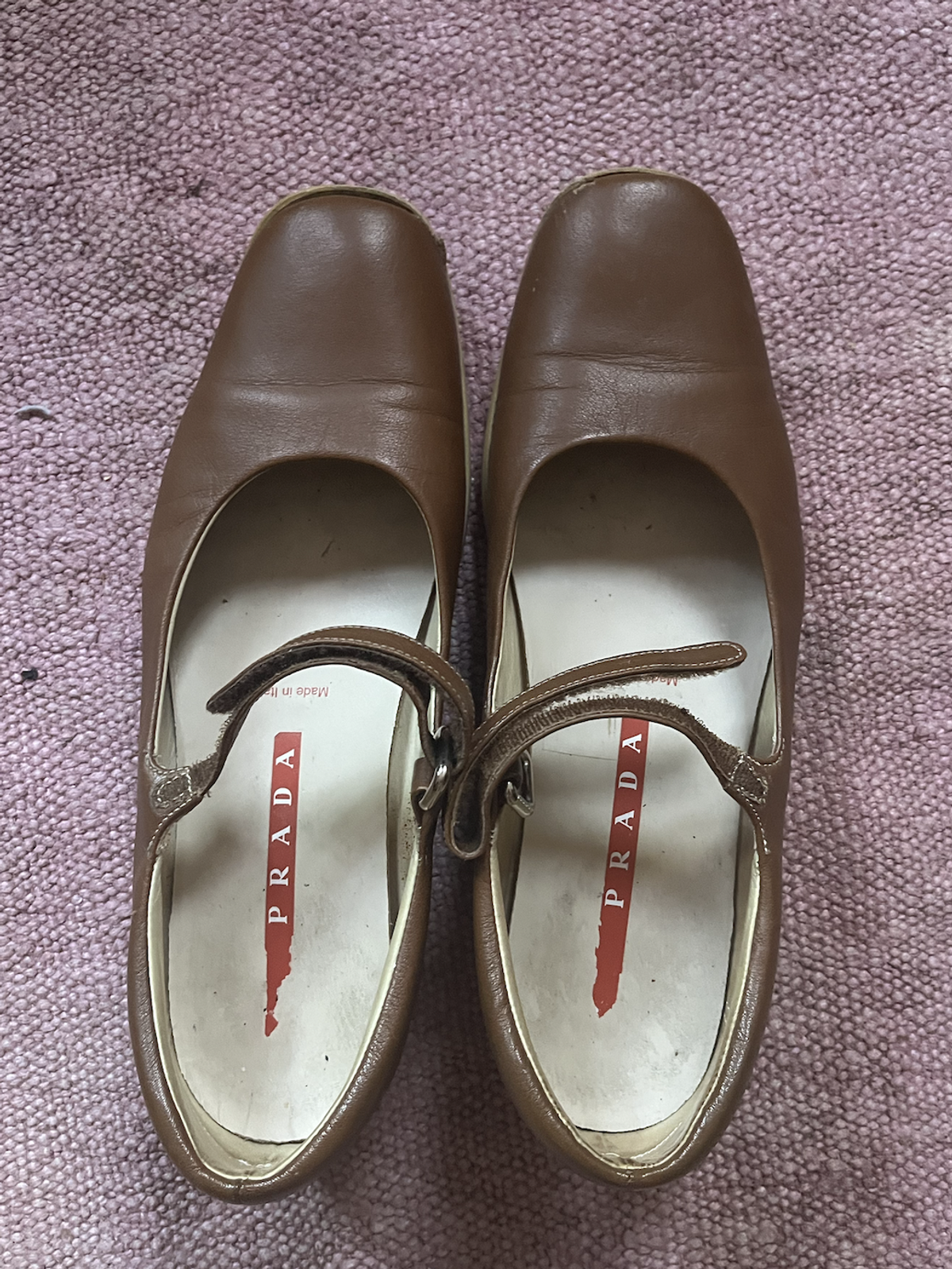 Vintage Prada Sport Sabbia Mary Janes (38.5) | Used Vintage Prada Sport Sabbia Mary Janes (38.5) | Used